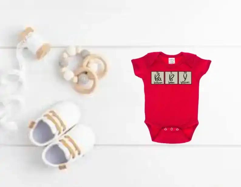 Baby Periodic Table Embroidery Design - Cassidel Embroidery